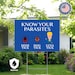 Know Your Parasites Yard Sign, Political Yard Signs, Deer Tick Dog Tick ...