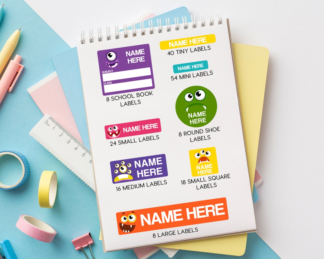 Custom Name Back to School Sticker, First Day of the School Stickers ...