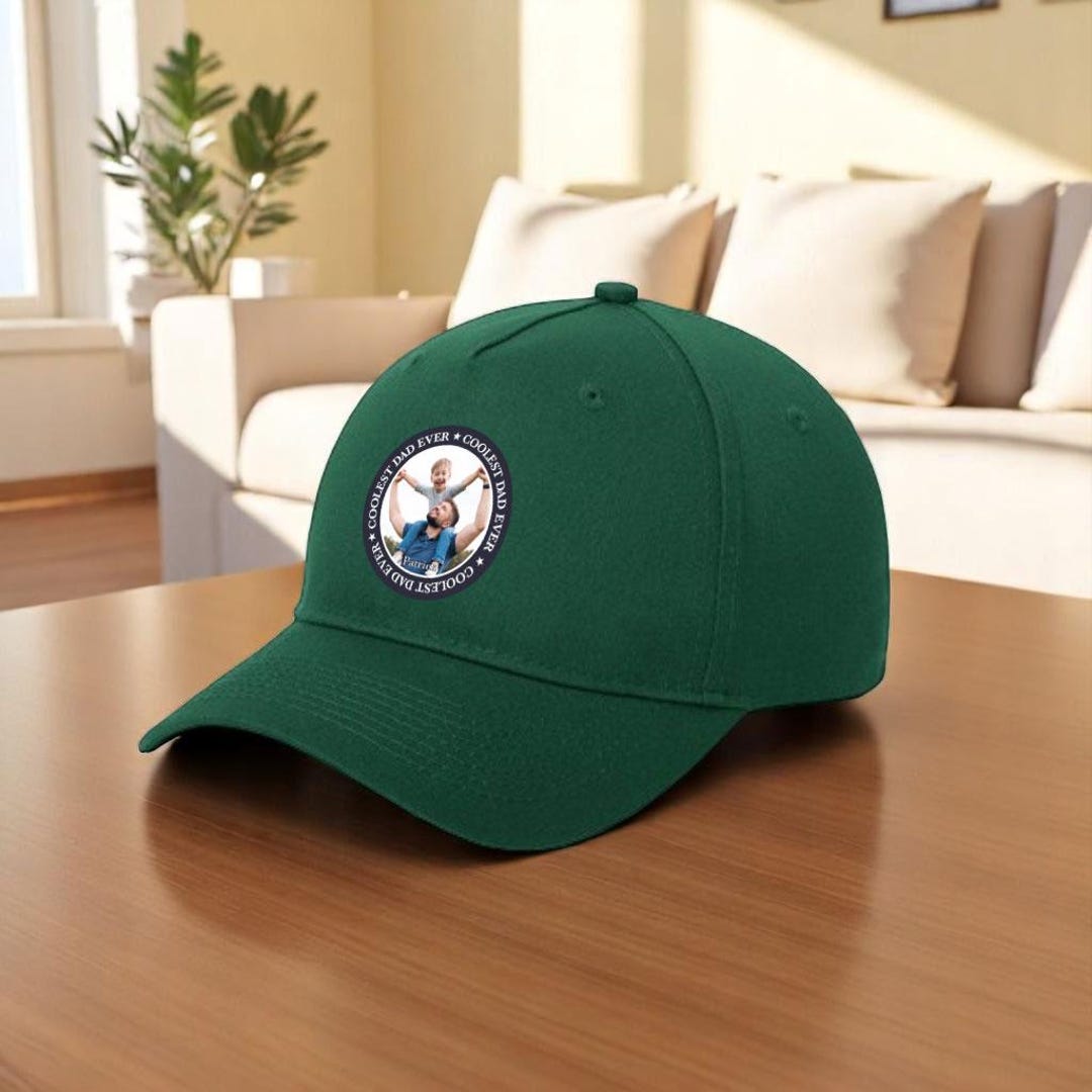Personalized Fathers Day Dad Photo Caps, Custom Trucker Cap for Him ...