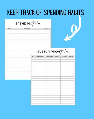 Finance Planner, Printable Financial Journal, Money Planning, Budgeting ...