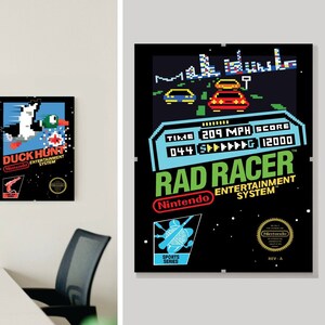 Digital Download, 5 Bundle Set Rad Racer Box Artwork - Printable Wall ...
