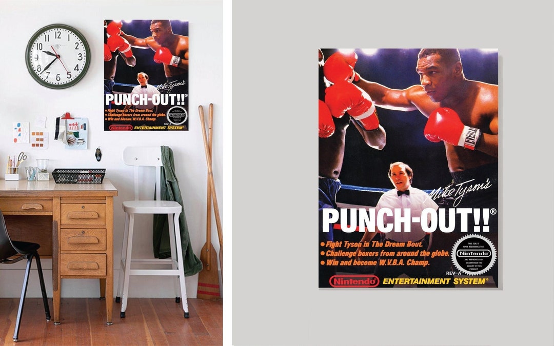 Mike Tyson Punch Out Poster Print - NES Classic Box Art - Home Gift ...