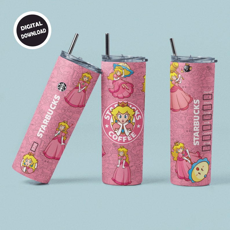 Super Mario SVG Bundle Cartoon Tumbler Wrap 6 Bundle 20oz Skinny ...