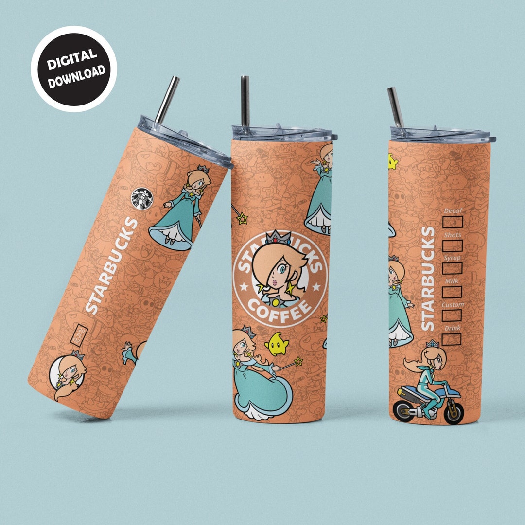 Cartoon Tumbler Wrap - Rosalina Mario Tumbler - 20oz Skinny and Tapered ...