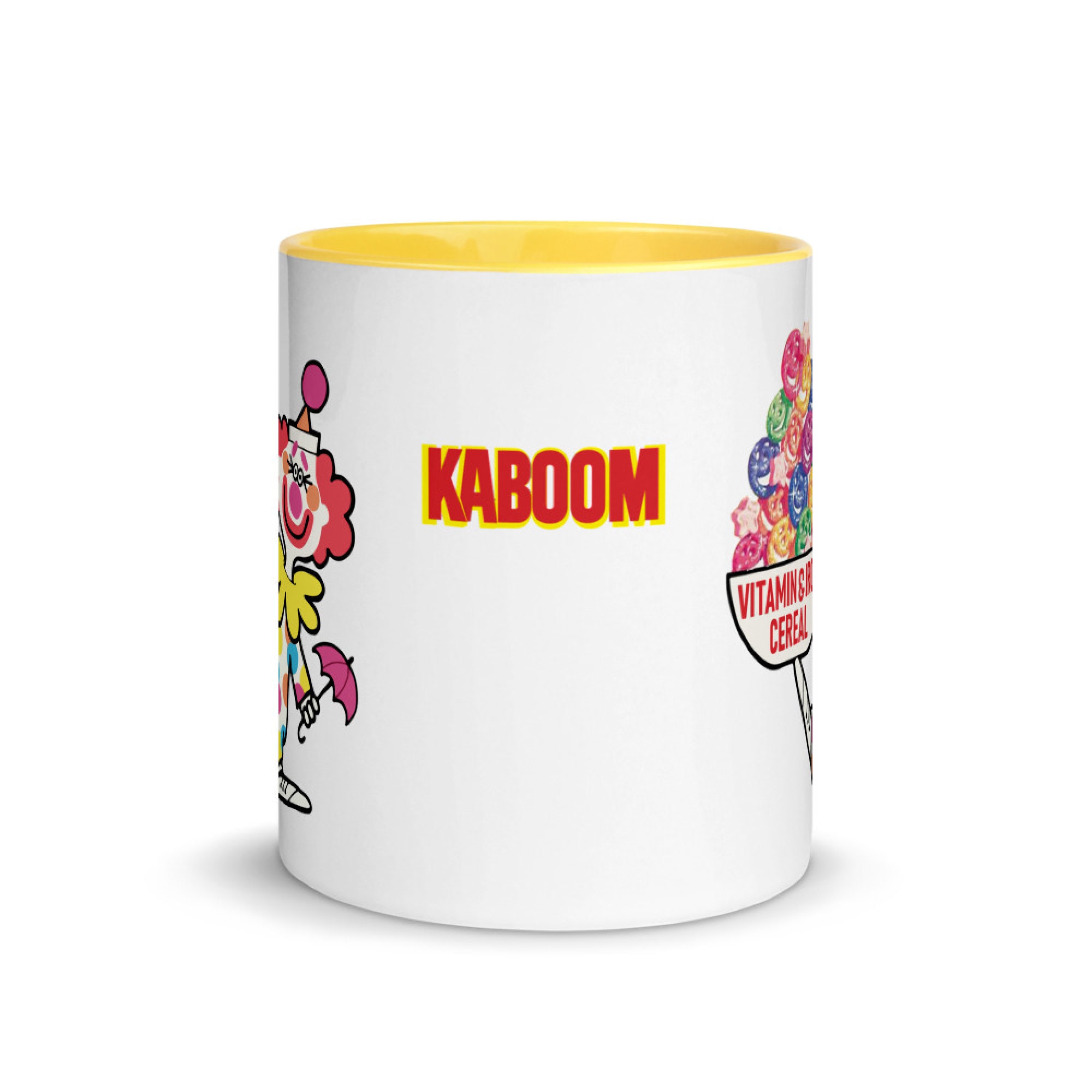 KABOOM Cereal Breakfast Cute Coffee Mug - Clown Mug - Funny Gift Mug ...