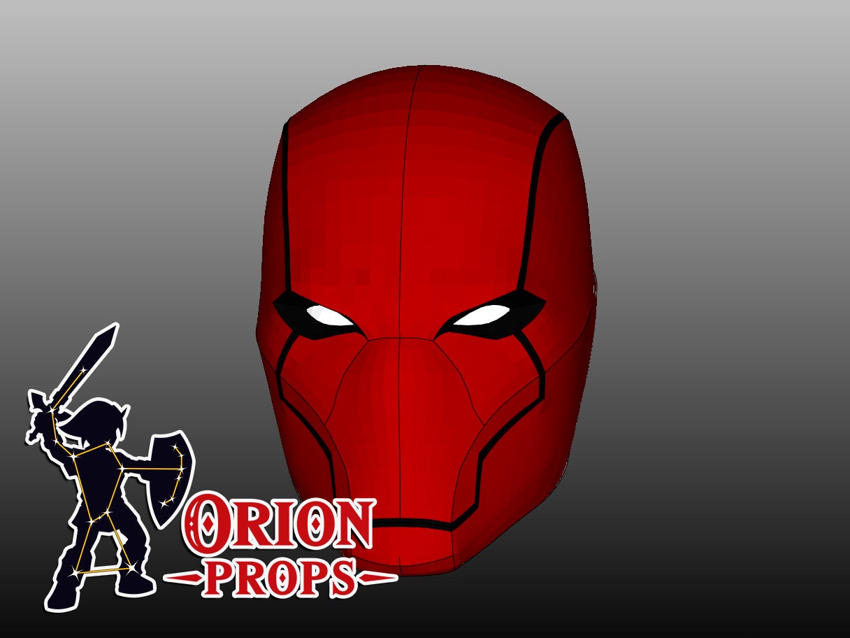 Red Hood Rebirth Helmet - Pepakura Foam Templates - Etsy México