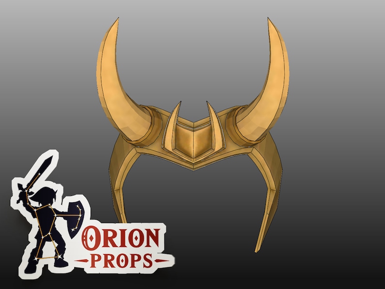 Loki Crown Horned - Pepakura Foam Templates - Etsy México