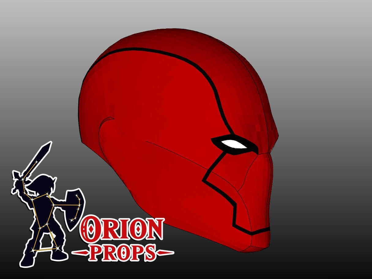 Red Hood Rebirth Helmet - Pepakura Foam Templates - Etsy México