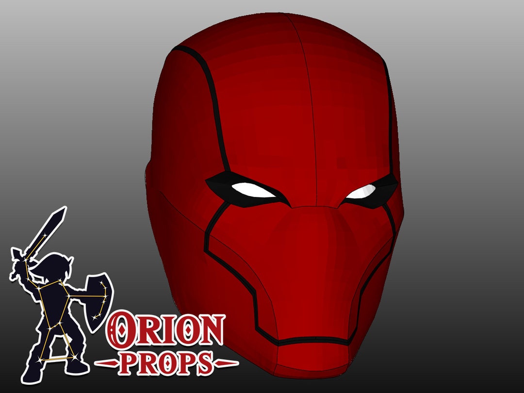 Red Hood Rebirth Helmet - Pepakura Foam Templates - Etsy