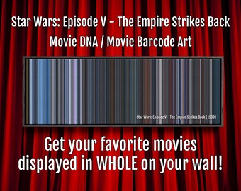Movie Barcode Art - Etsy