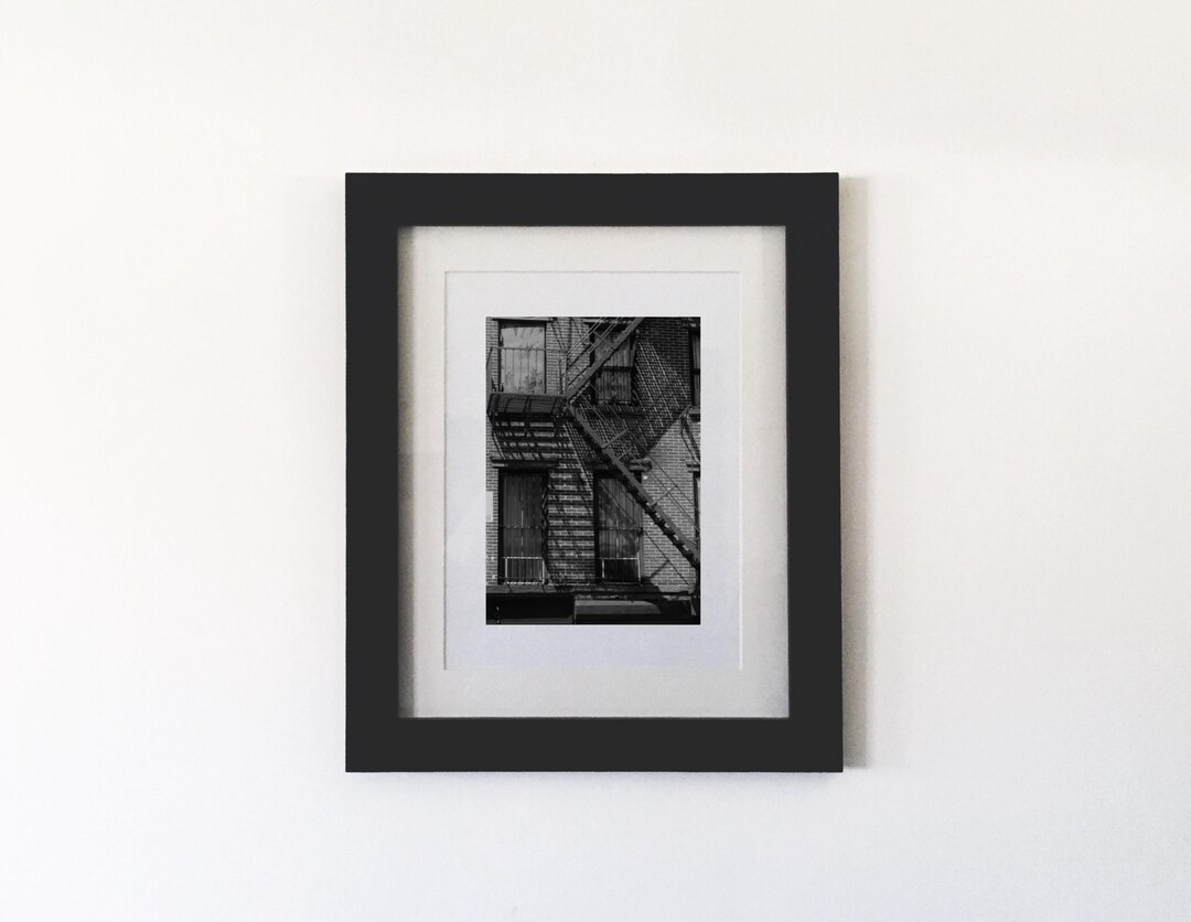 NYC Fire Escape Photography, Still Life, Black and White Photo Capture ...