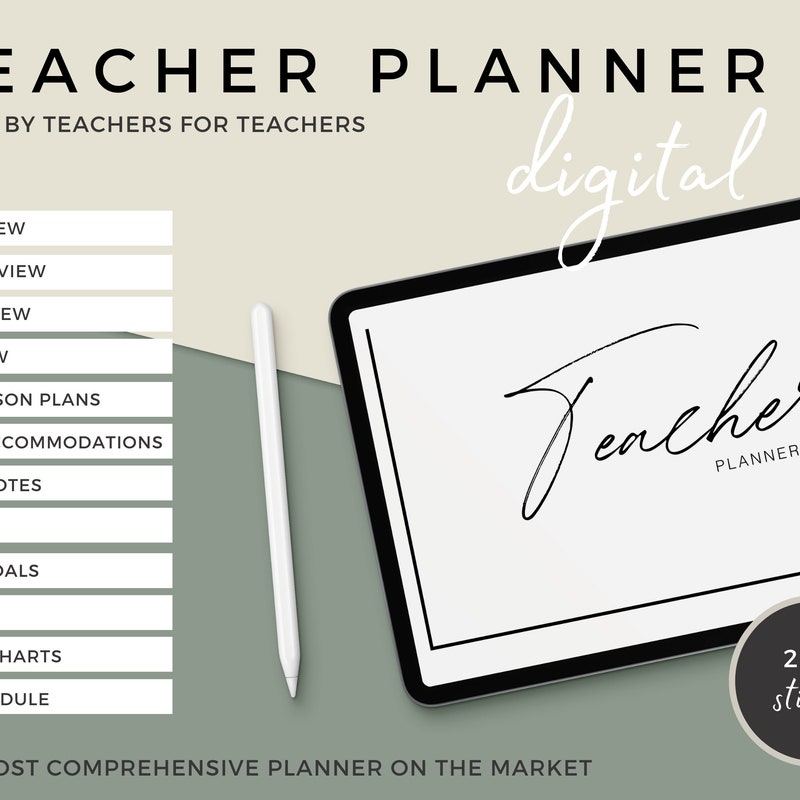 Teacher Digital Planner - Etsy