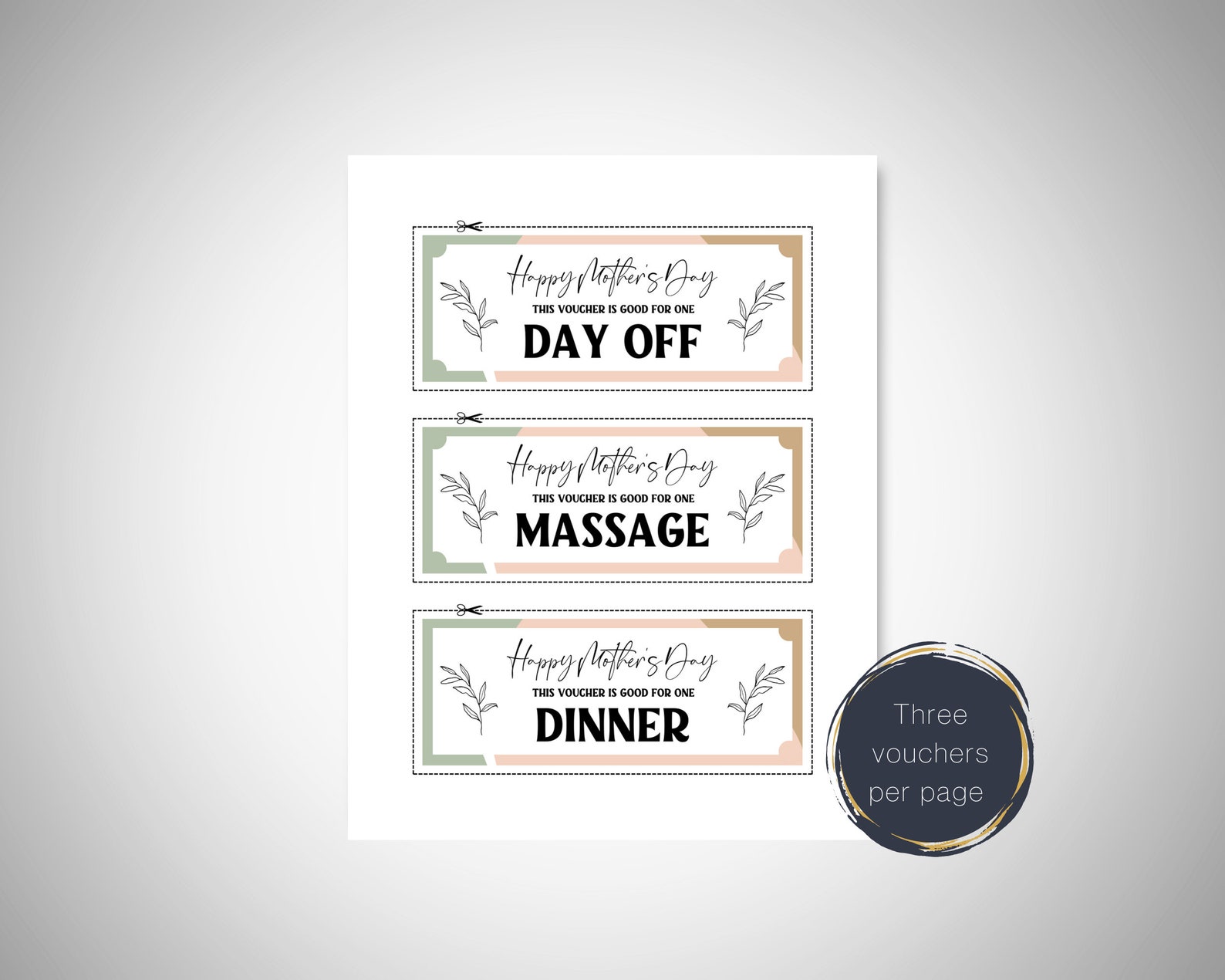 Mother's Day Vouchers | Printable I Mother's Day Coupons I Mother's Day ...