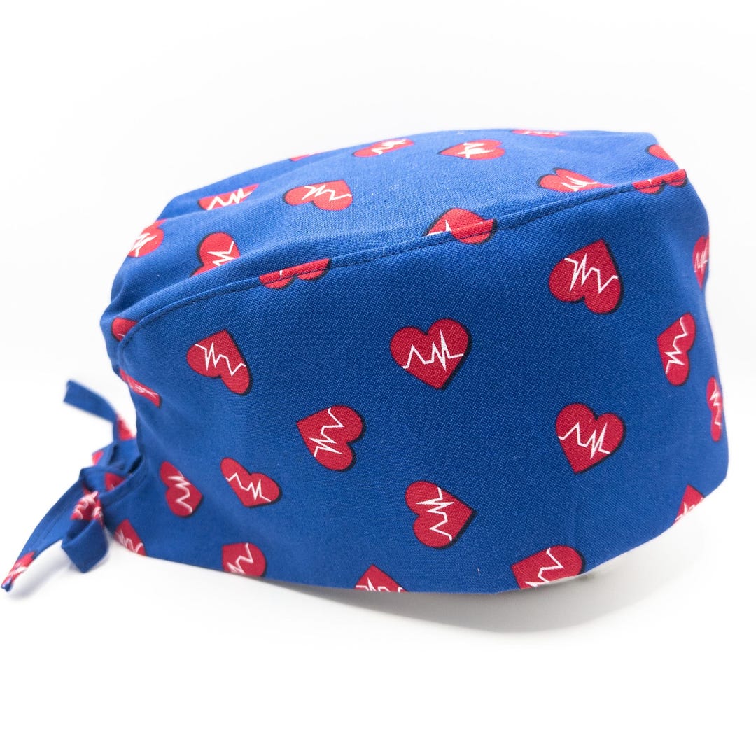 Cardio Vibes Medical Scrub Cap | Heart Surgeon, Nurse & Cardiologist ...