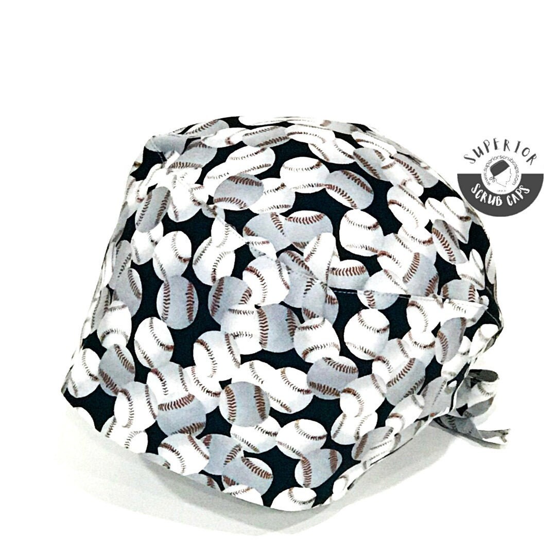 Men’s Baseball Scrub Cap, Skullcap Adjustable Tie-back, Surgeon, Nurse ...