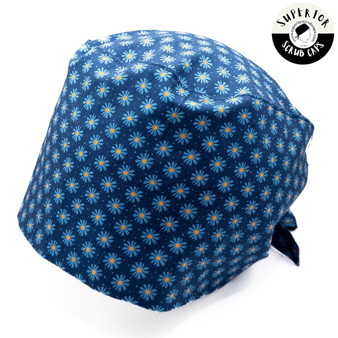 Women’s Scrub Cap, Nurse Gift, DAISY DOTS & DREAMS, Pixie Tie-back ...