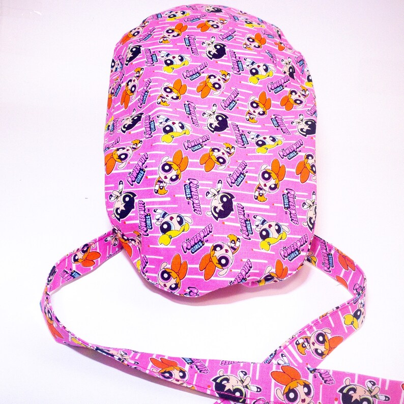 POWERPUFF Girls, Ponytail Scrub Cap, (3 Colour Options) Nurse Gift ...