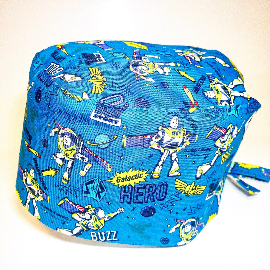 TOY STORY Scrub Cap, Buzz Lightyear, 2 Styles/sizes, Tie-back ...