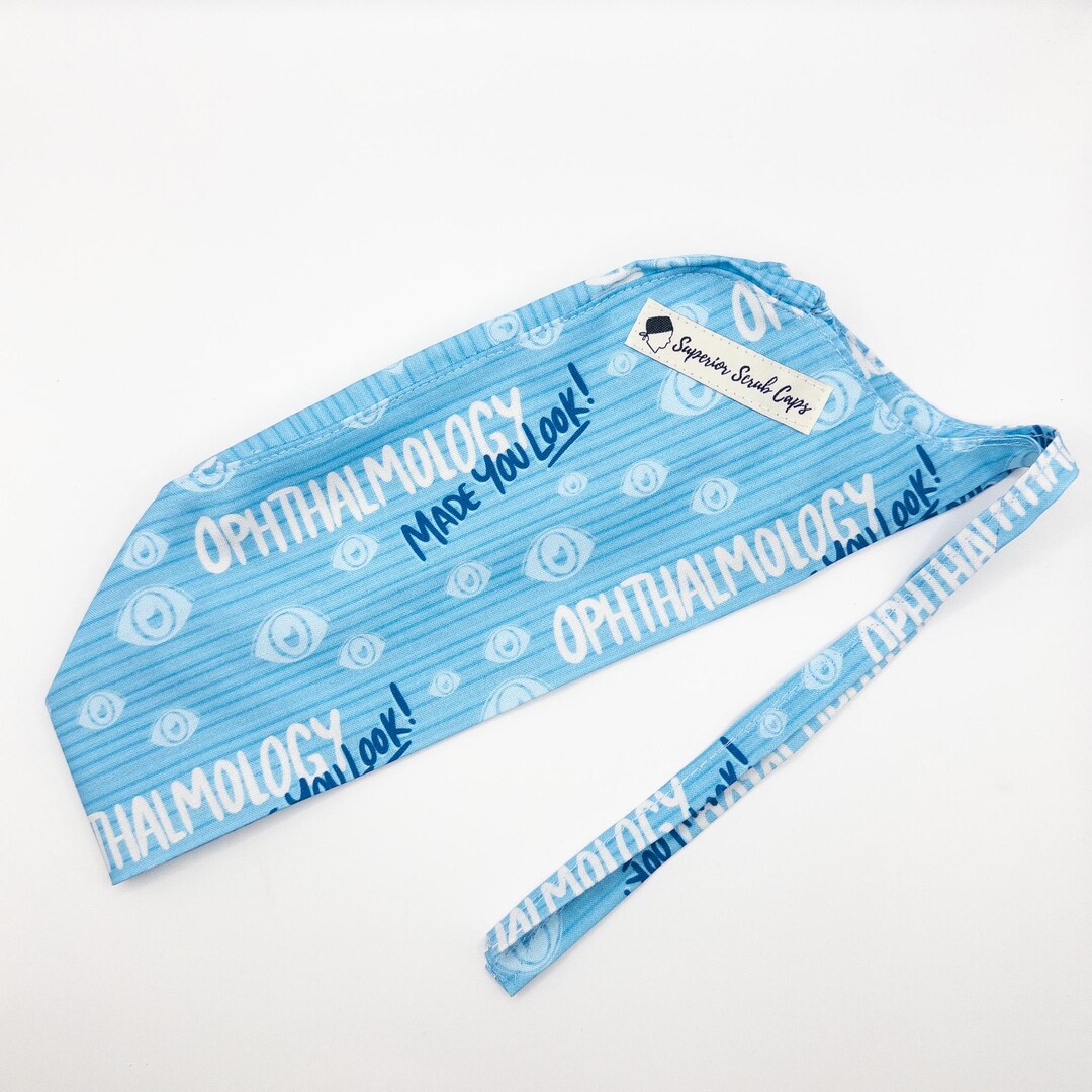 Men / Women OPTHALMOLOGY Scrub Cap, Eye Surgeon Gift, Skullcap, Tie ...