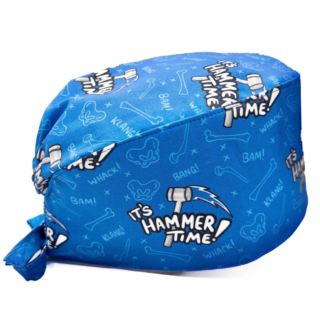 Men / Women Orthopaedic Surgical Cap, HAMMER TIME Ortho Scrub Cap ...