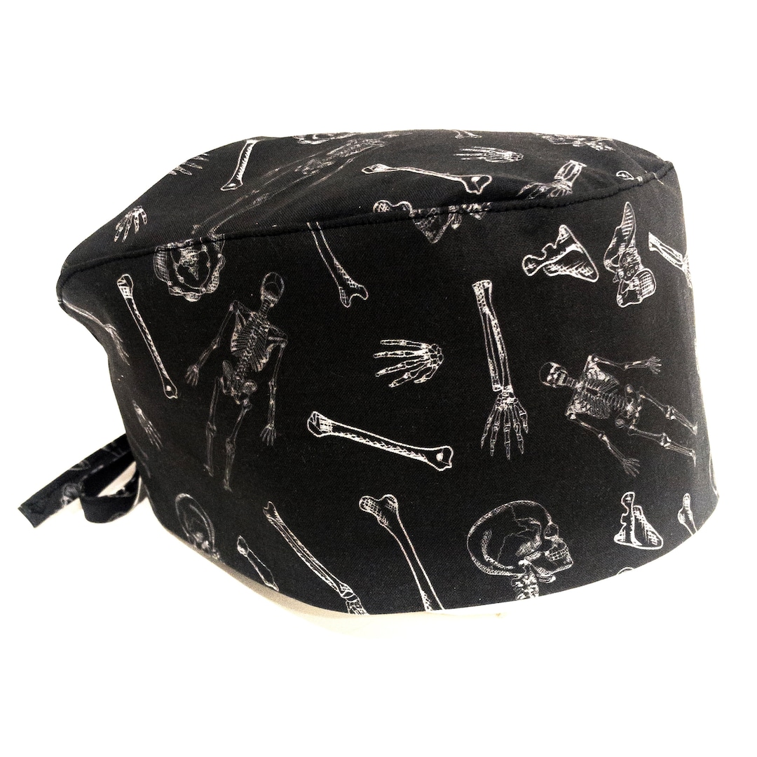 Orthopaedic Surgical Scrub Cap | Anatomy Bones Skeleton Scrub Hat ...