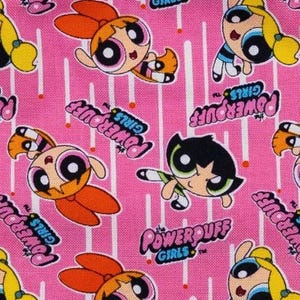 POWERPUFF Girls, Ponytail Scrub Cap, (3 Colour Options) Nurse Gift ...