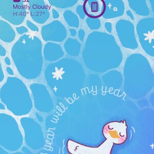 Cute Silly Goose Phone Wallpaper | Digital Download - Etsy