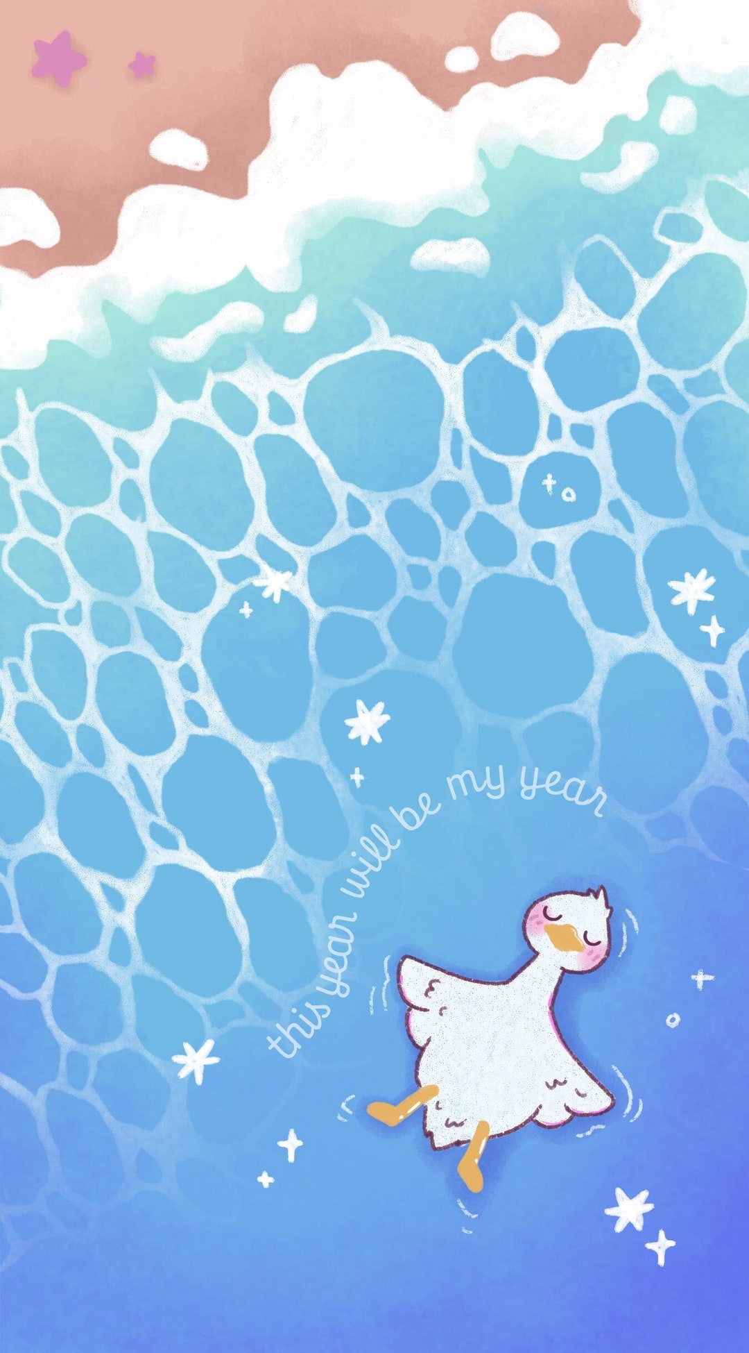 Cute Silly Goose Phone Wallpaper | Digital Download - Etsy
