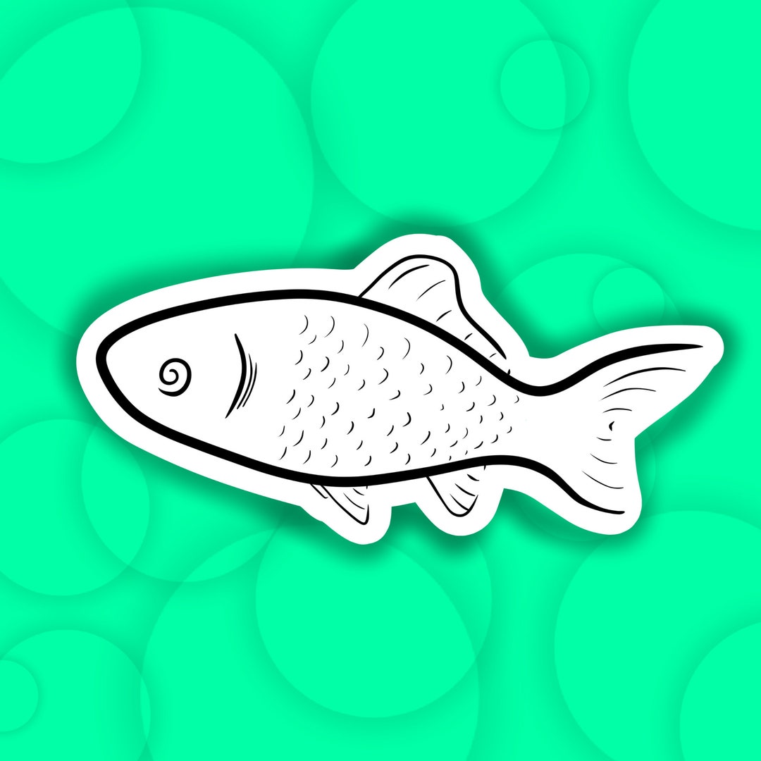 Goldfish Sticker - Etsy