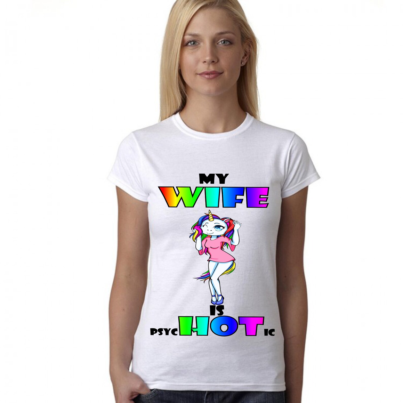 Mi Esposa Está Caliente Mi Esposa Es Psychotic Unicornio Png Etsy