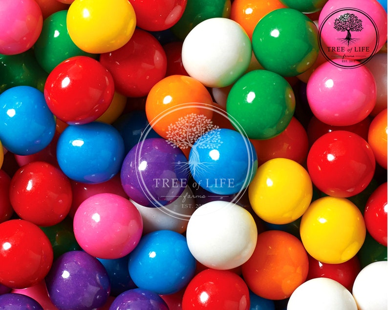 Bubble Gum Balls Gumballs Rainbow Candy Bubble Gum Candy - Etsy