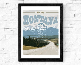 Big Sky Montana Poster - Etsy