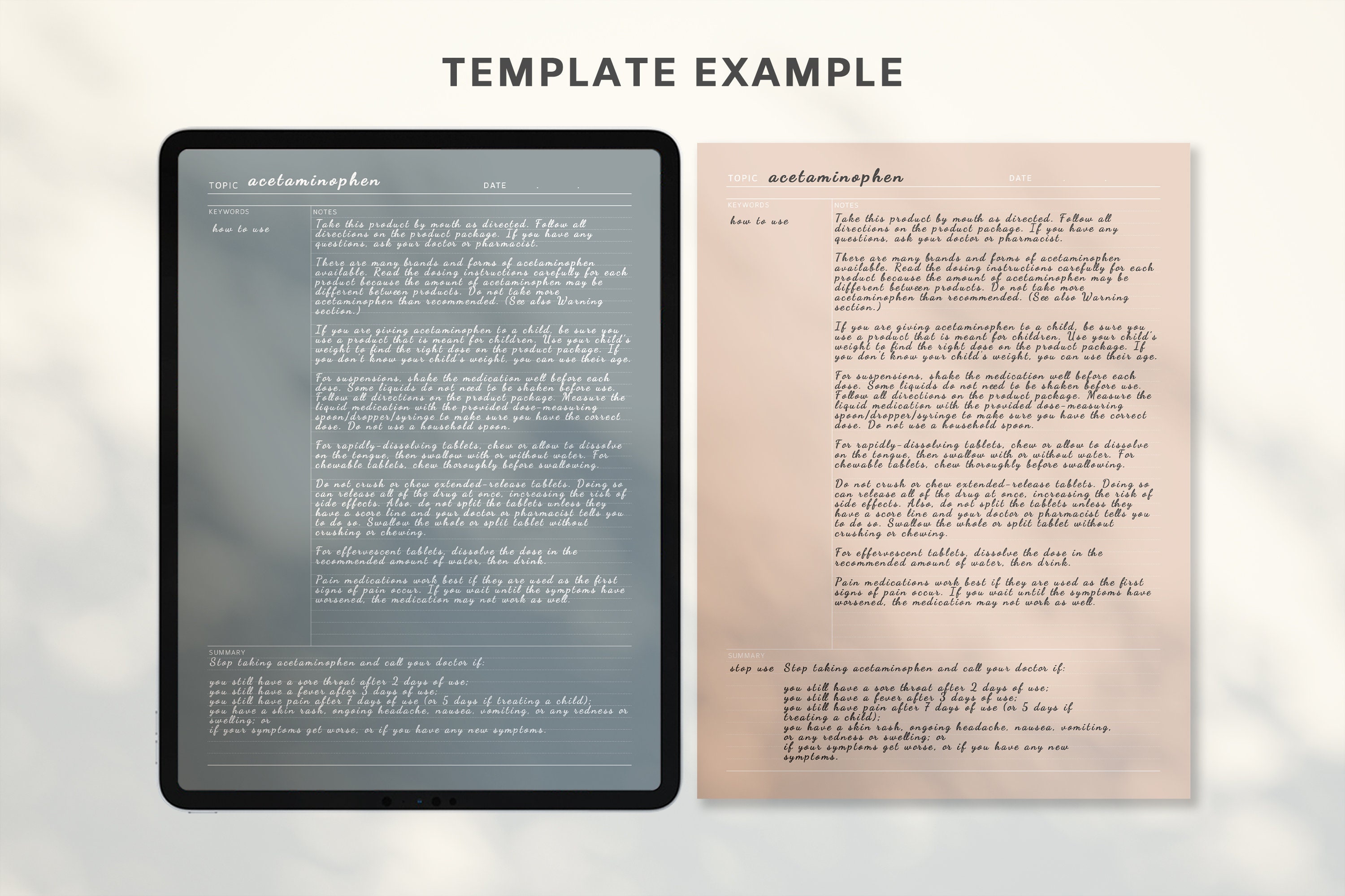 Digital 6 Colors Student Note-taking Templates | Grid Dotted Lined ...