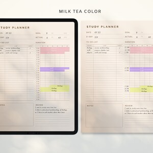 Digital Daily Student Planner | 10 Minute Study Tracker, Goal Organizer ...