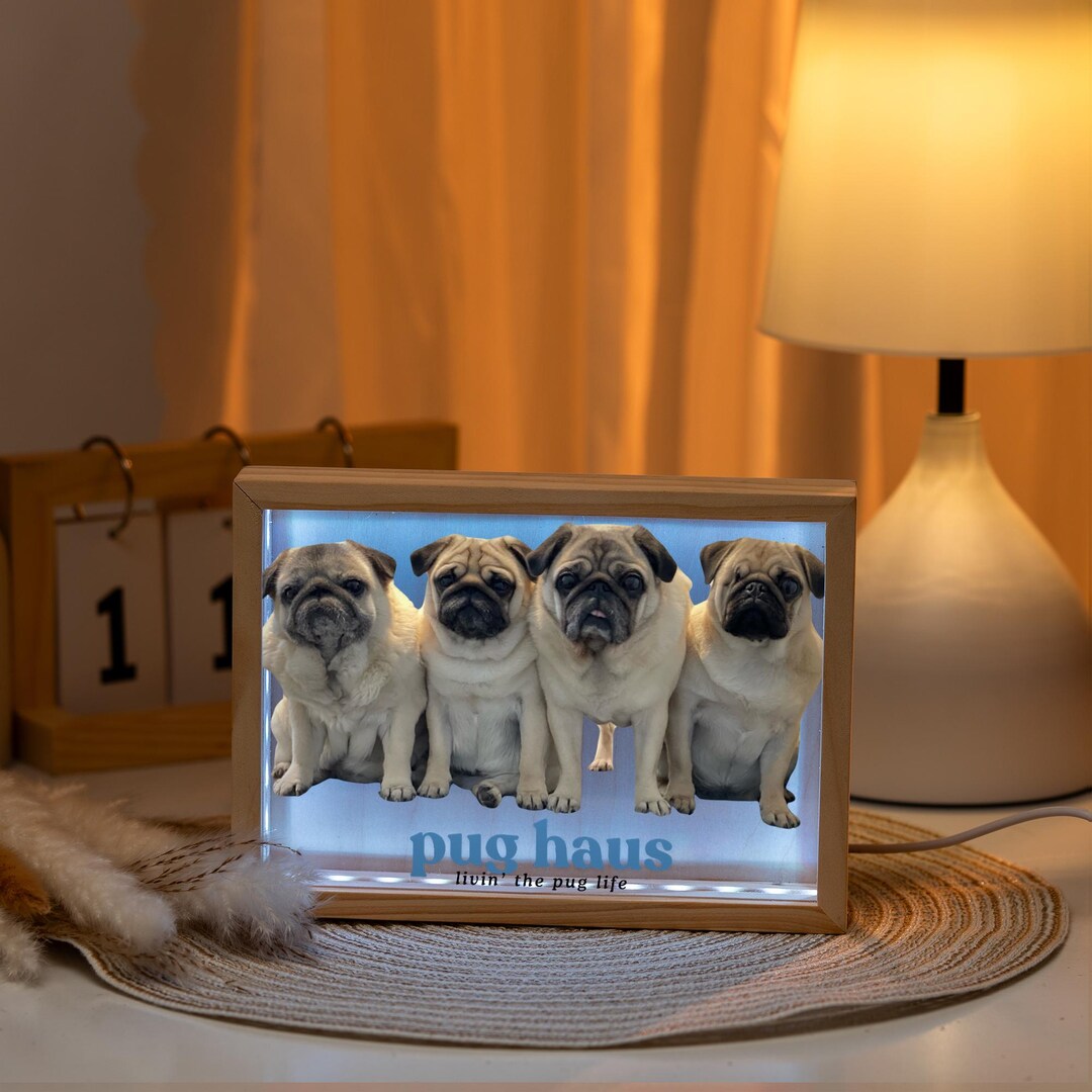 Custom Rainbow Photo Light Box: Family, Pet Tribute, or Memorial - Etsy