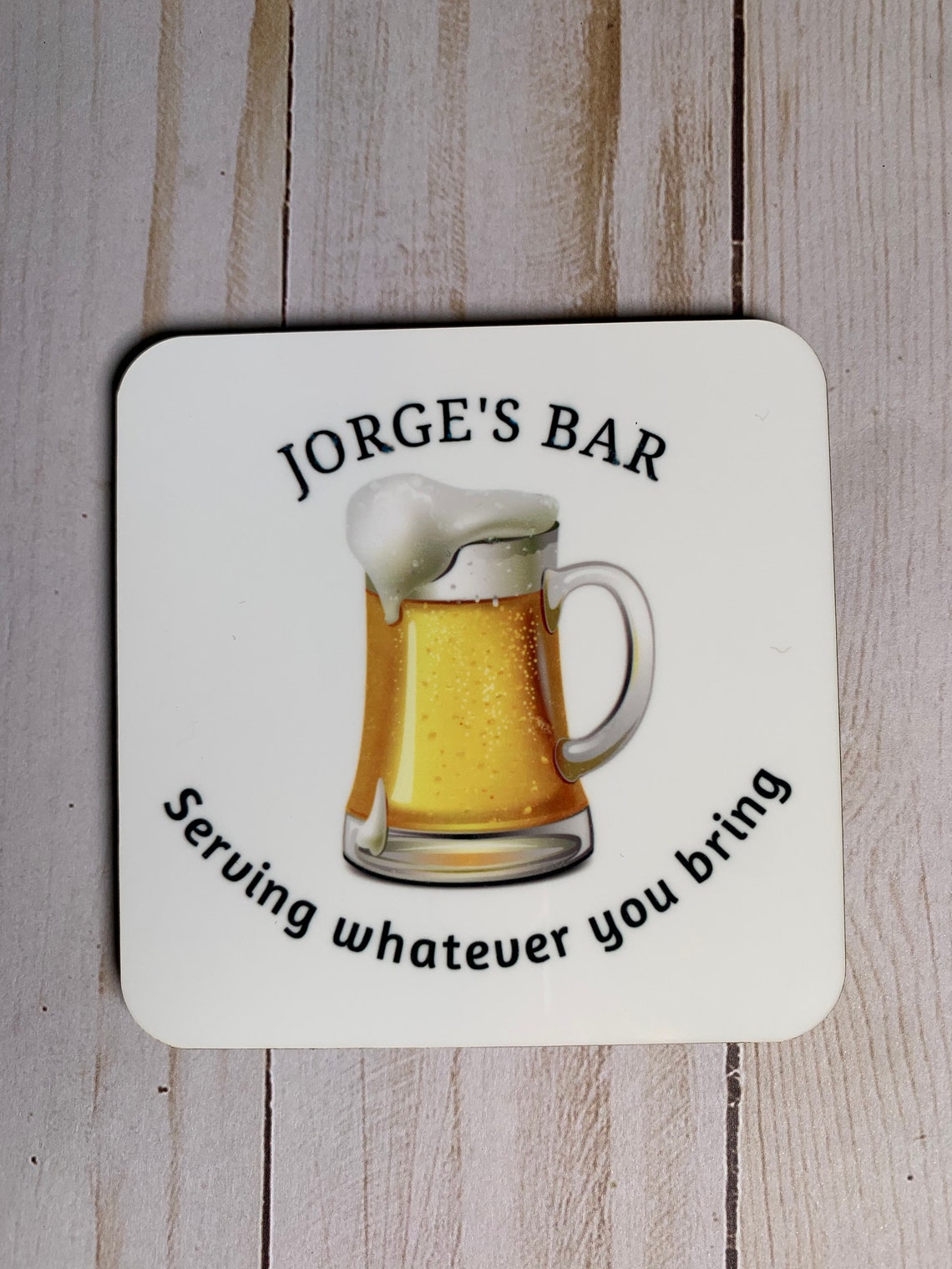 Personalized Bar Coasters, Funny Coaster, Beer Lovers Coasters, Family ...