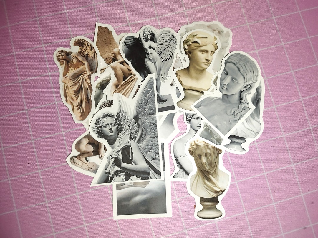 16 Famous Art and Statues Paper Stickers for Journaling, Scrapbooking ...
