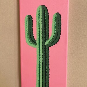 Colorful Cactus Canvas - Etsy