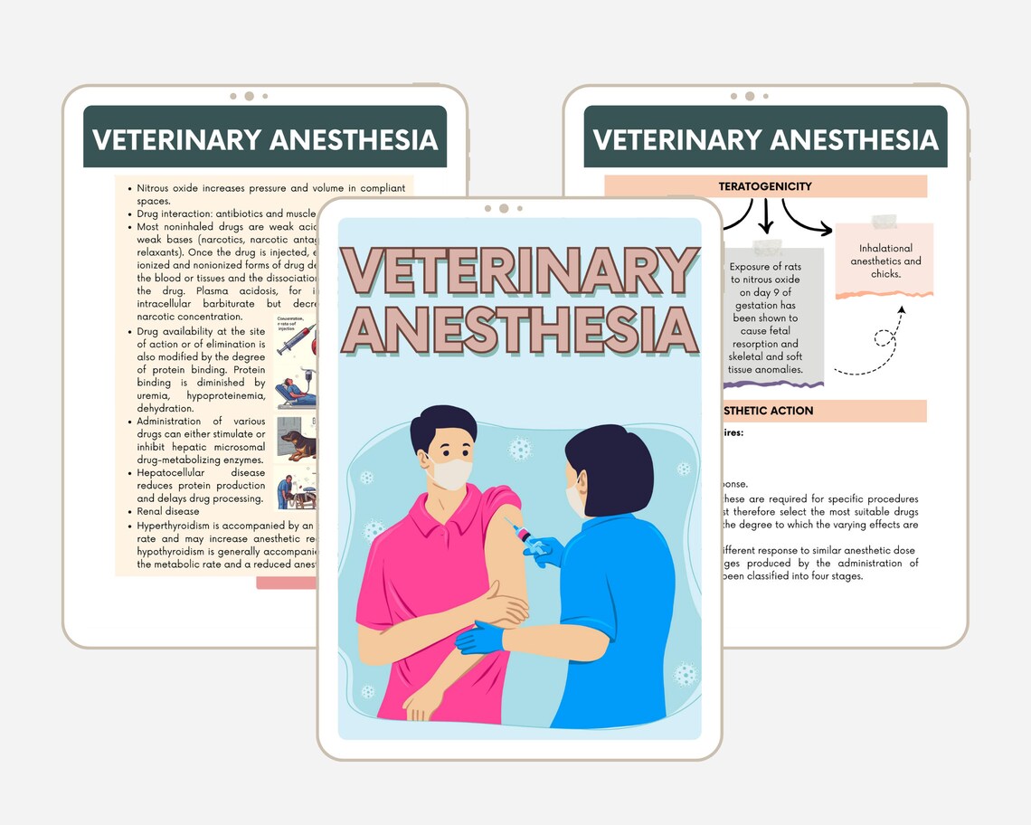 Veterinary Anesthesia Study Guide Vet Tech Notes Vet Nurse Anesthesia ...