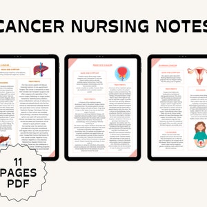 Cancer Study Guide, Nursing Study Guide, Oncology Nursing Notes ...