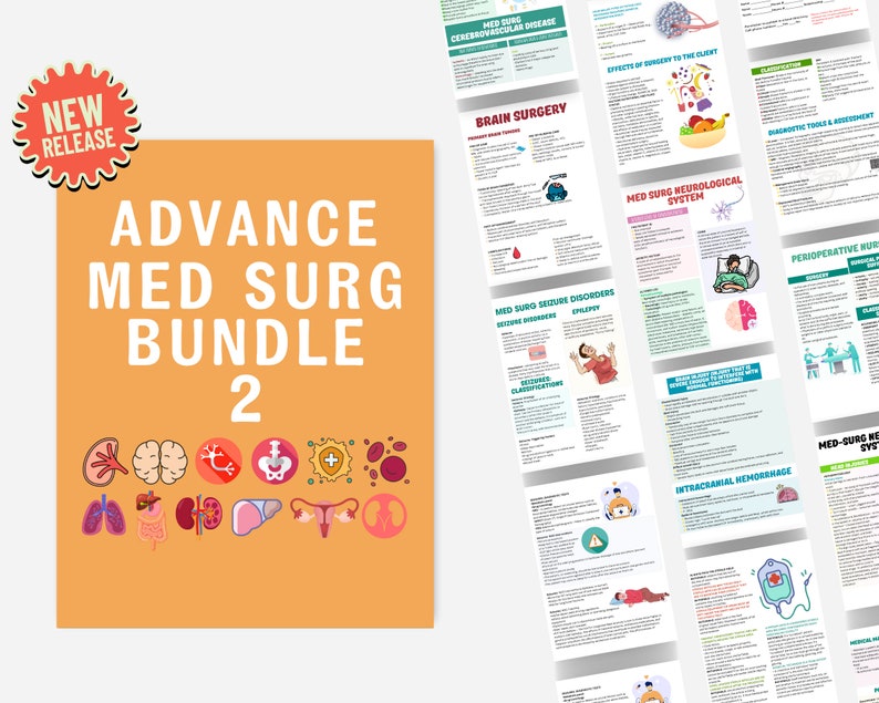 Med-surg II Study Bundle 2024, Nursing Study Guide, Med Surg Notes ...
