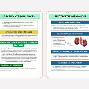 Electrolyte Imbalances Nursing Study Guide 2025 (PDF & PNG) - Etsy