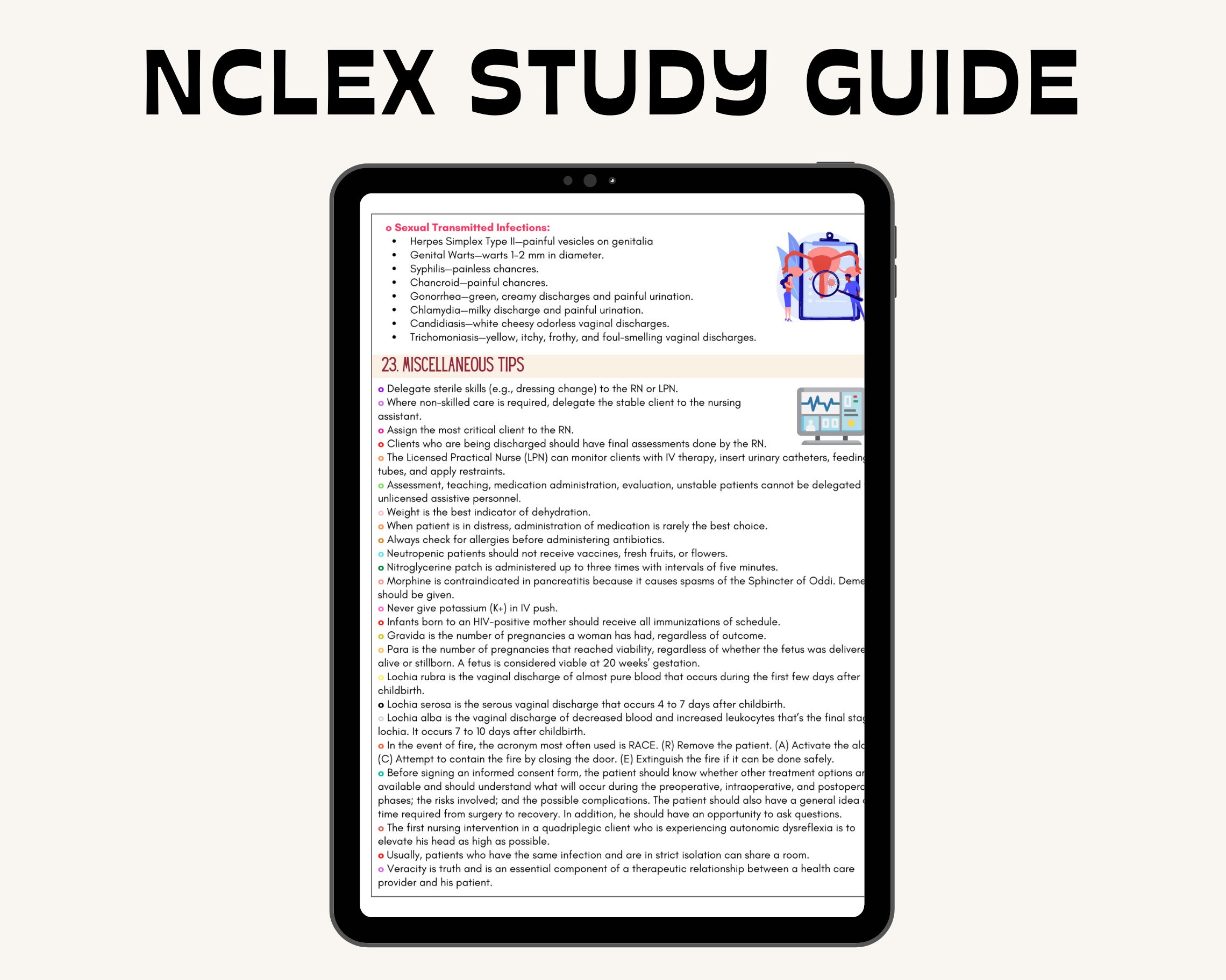 Best Selling Nclex Cram Sheet, Nclex Study Guide, Nursing Notes Nclex ...