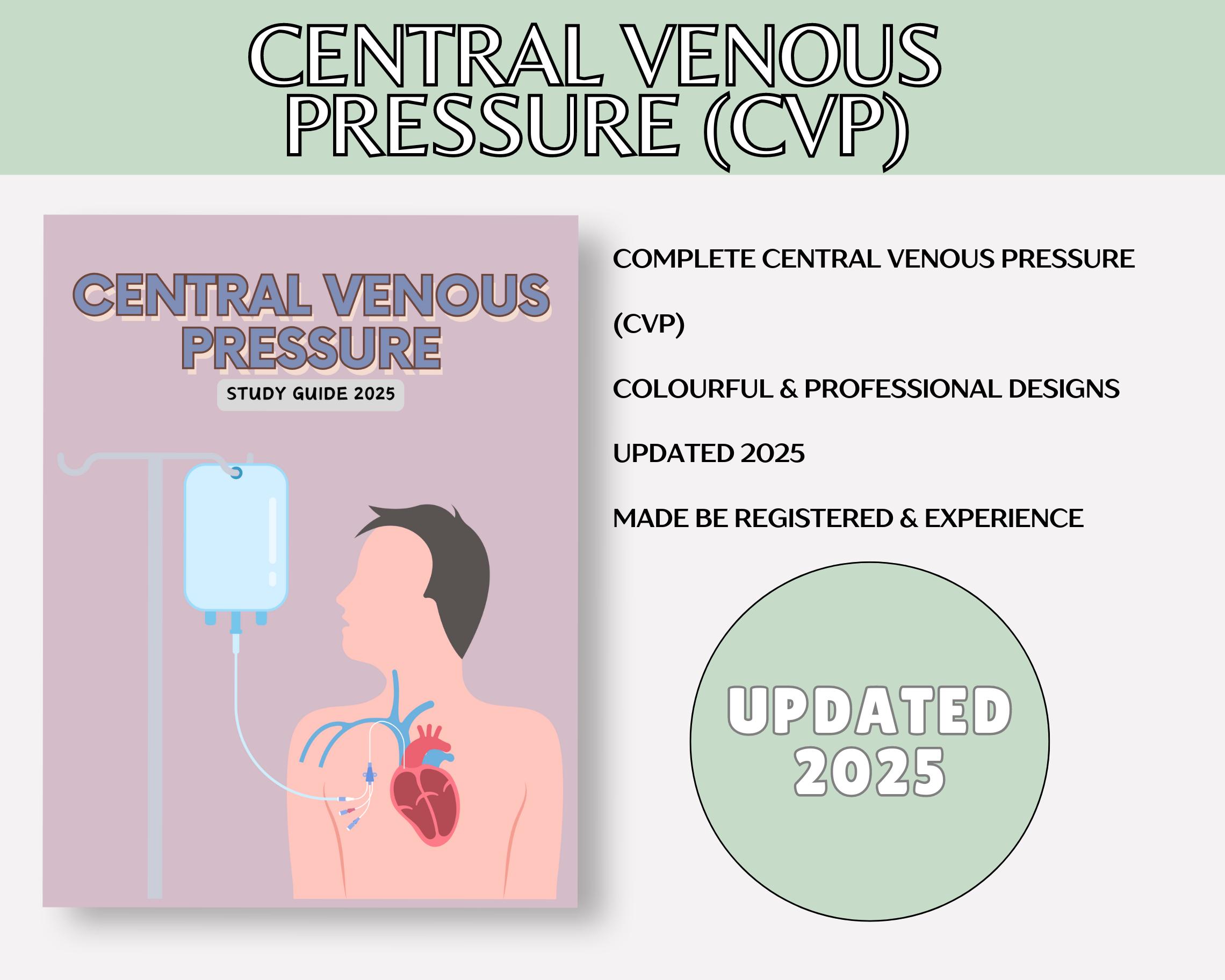 CVP Cheat Sheet, CVICU Nurse Notes, Central Venous Pressure Cheat Sheet ...