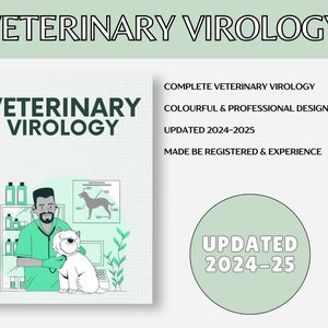 BEST SELLING 240 Pages Vet Tech Notes, Vet Med Study Guide, VTNE Prep ...