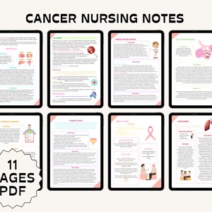 Cancer Study Guide, Nursing Study Guide, Oncology Nursing Notes ...