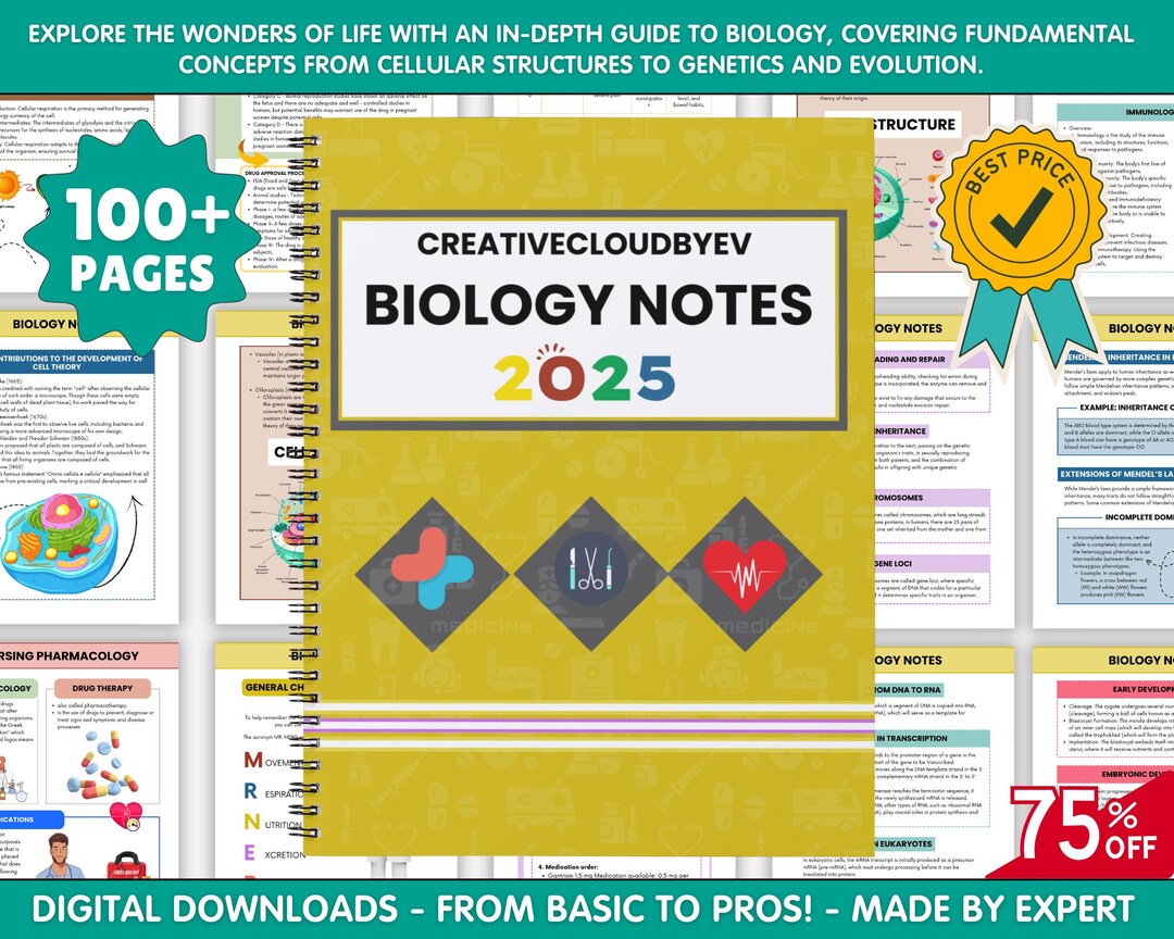 Ultimate Biology Notes 2025 Perfect for Students to Learn and Succeed ...