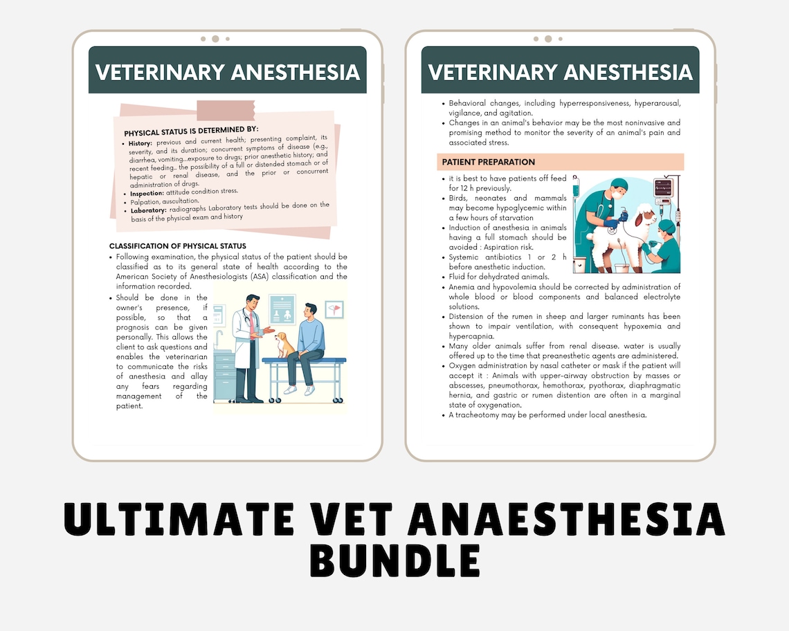 Veterinary Anesthesia Study Guide Vet Tech Notes Vet Nurse Anesthesia ...