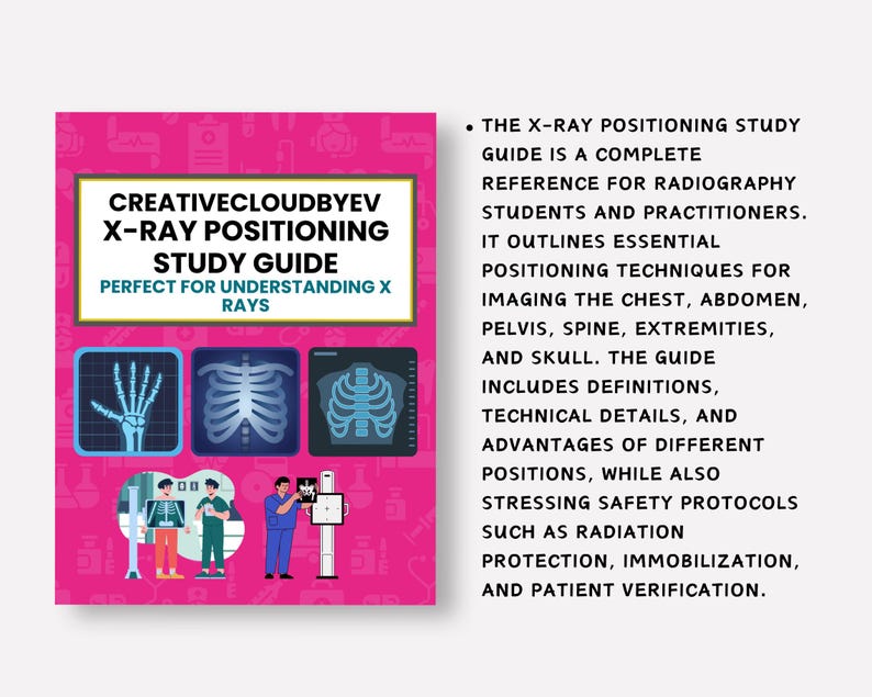 X-ray Positioning Study Guide: Radiography Students, 45+ Positions (PDF ...