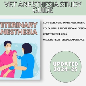 Veterinary Anesthesia Study Guide Vet Tech Notes Vet Nurse Anesthesia ...